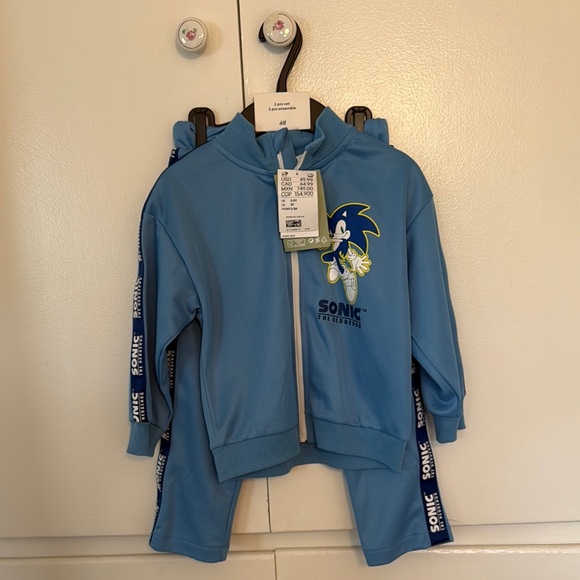 H&M | Matching Sets | Sonic The Hedgehog Blue Tracksuit Set | Poshmark